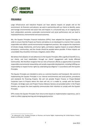 Equator principles III | PDF