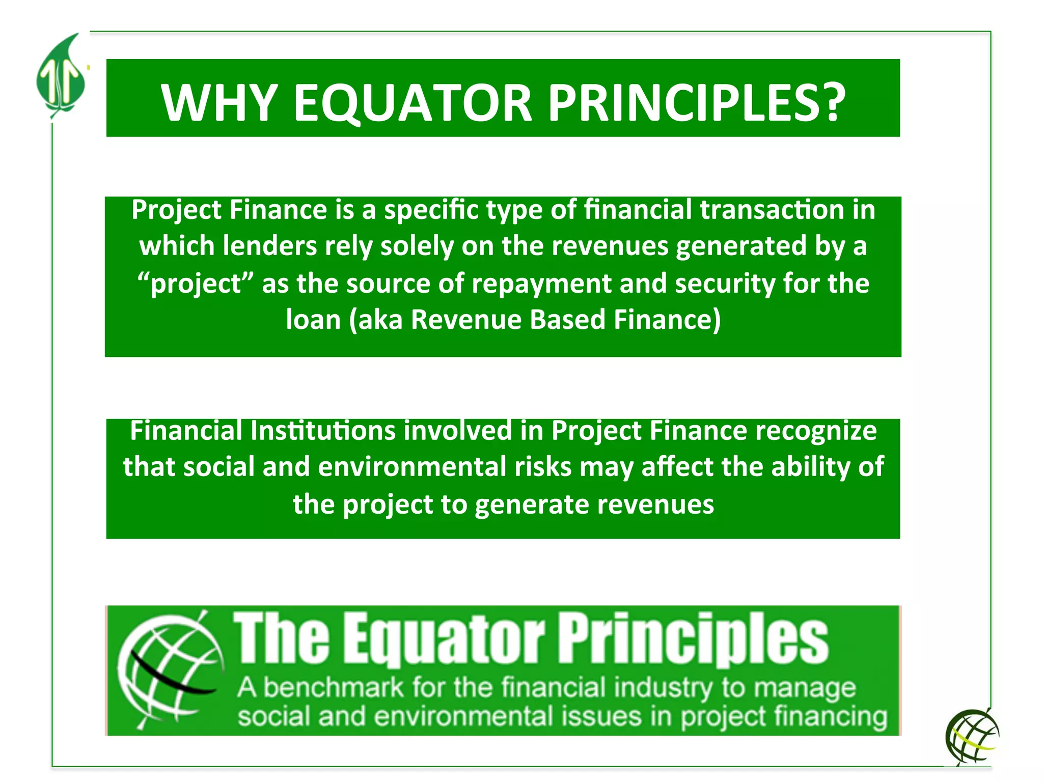 Equator principles presentation by tansheq | PDF