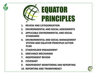 Equator principles presentation by tansheq | PDF