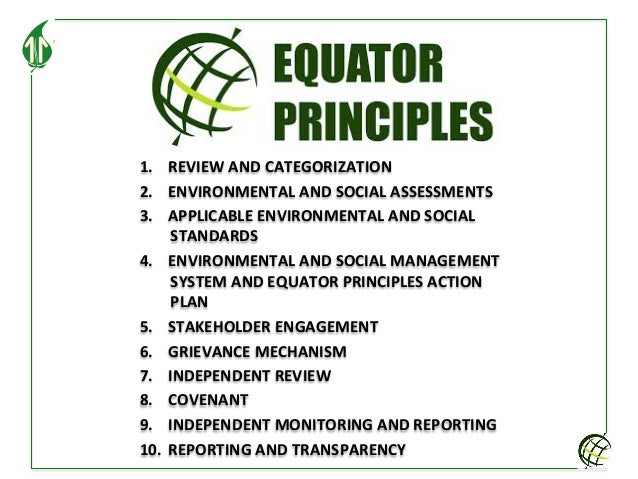Equator principles presentation by tansheq