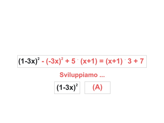 EQUAZIONI di PRIMO GRADO - ESEMPIO 1 | PDF