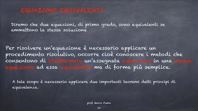 Equazionidi 1 grado prof fumo | PDF | Physics | Science