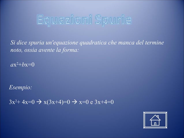 Le equazioni di secondo grado | PPT