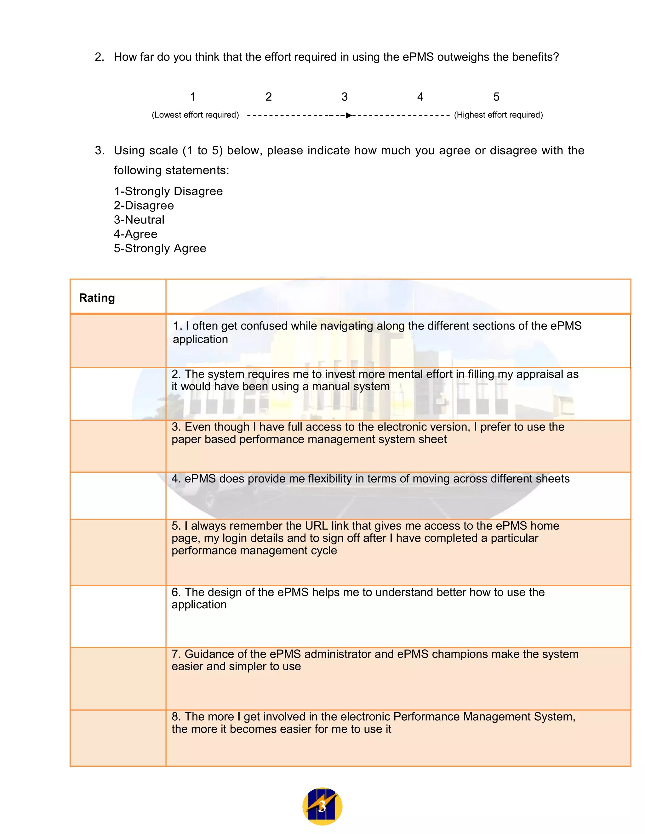e-Questionnaire (HR Project at Central Electricity Board) | PDF