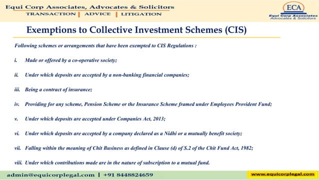 Collective Investment Schemes in India | PPT