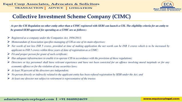 Collective Investment Schemes in India | PPT