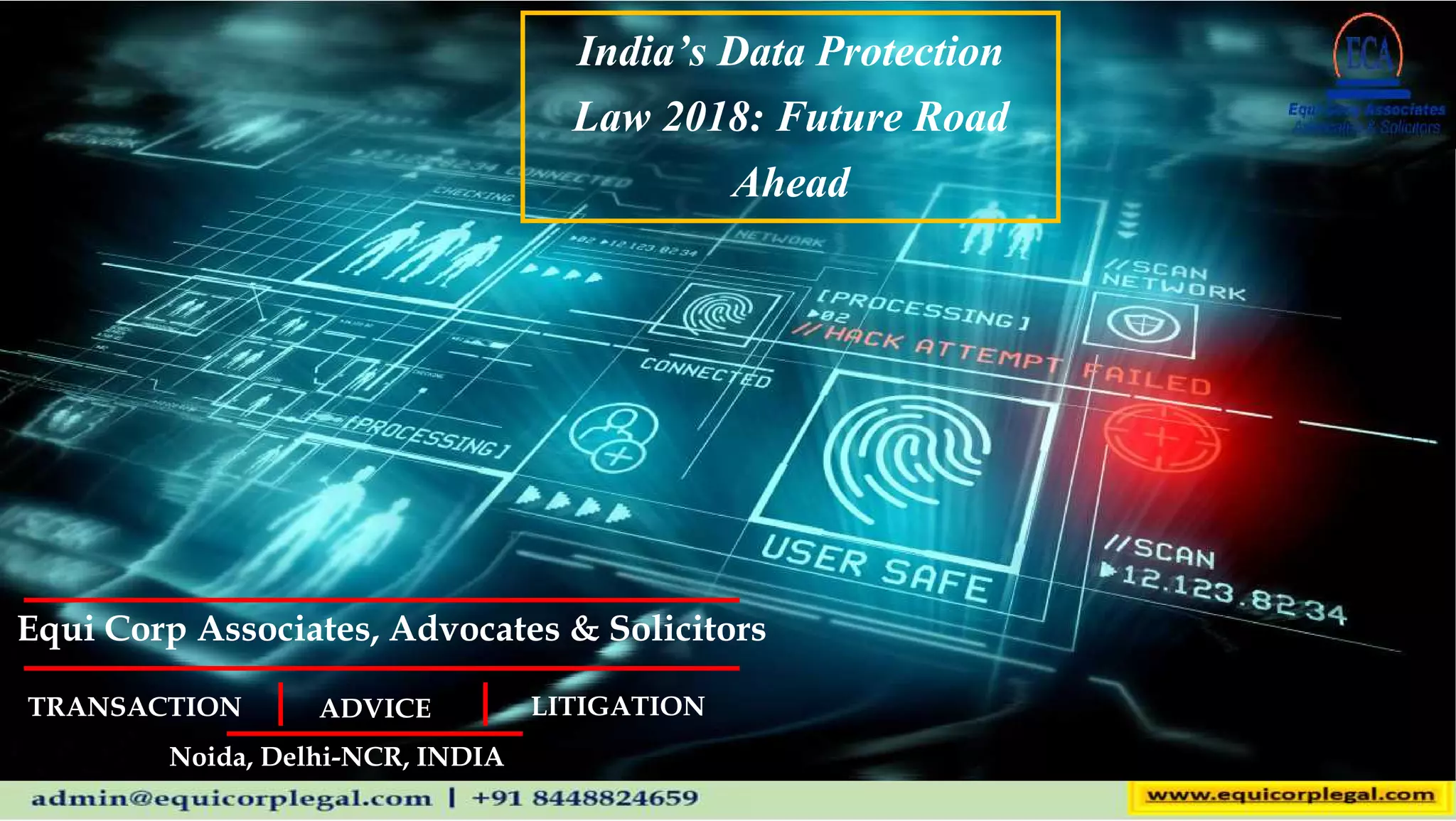 India's Data Protection Law 2018- Future Road Ahead | PDF
