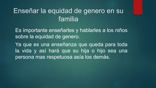 Equidad de genero | PPTX