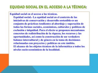 Equidad Social