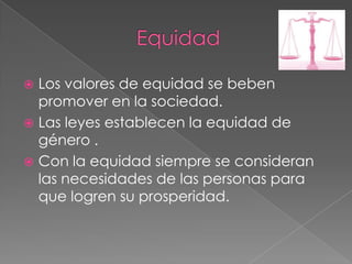 Equidad y justicia | PPTX