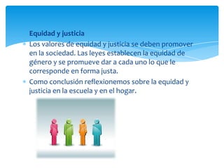 Equidad y justicia | PPTX