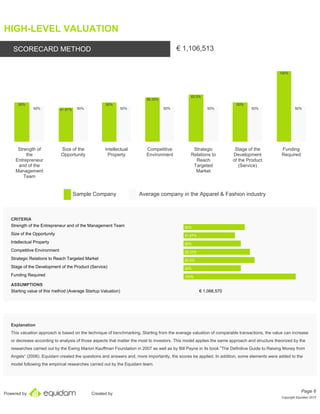 Company valuation report sample | PDF