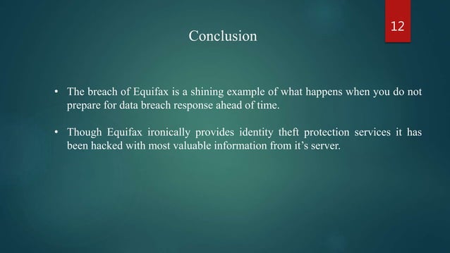 Equifax data breach | PPTX