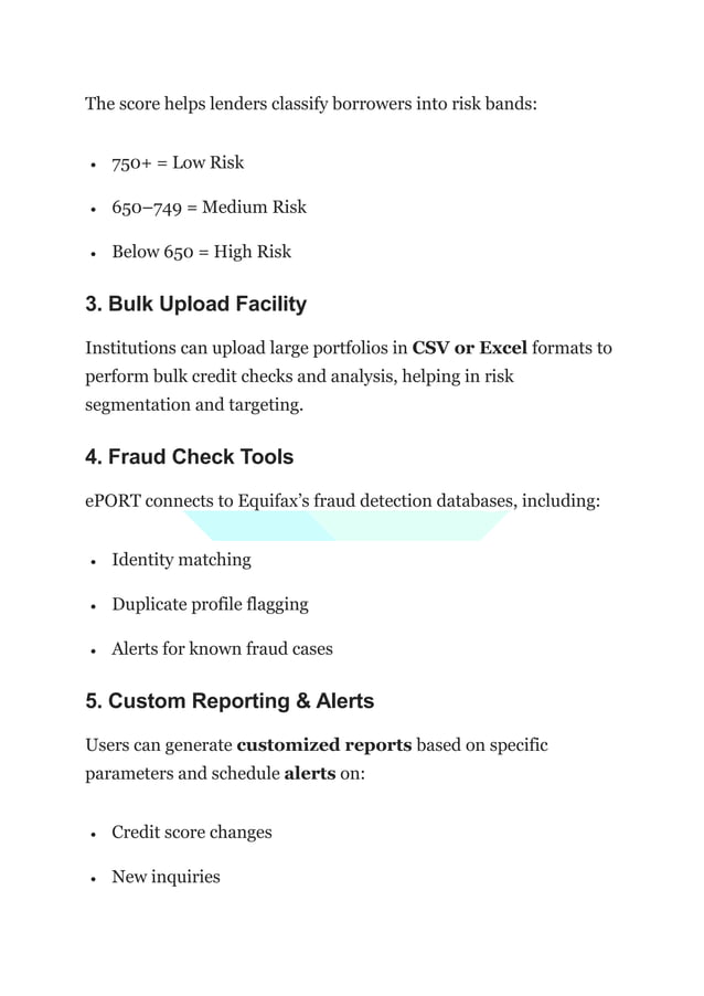 Equifax ePORT Explained: A Complete Guide to India’s Credit Reporting ...