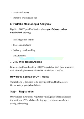 Equifax ePORT Explained: A Complete Guide to India’s Credit Reporting ...