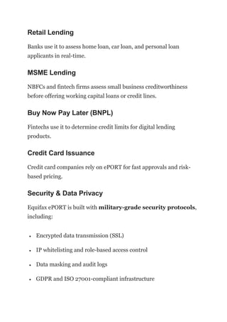 Equifax ePORT Explained: A Complete Guide to India’s Credit Reporting ...