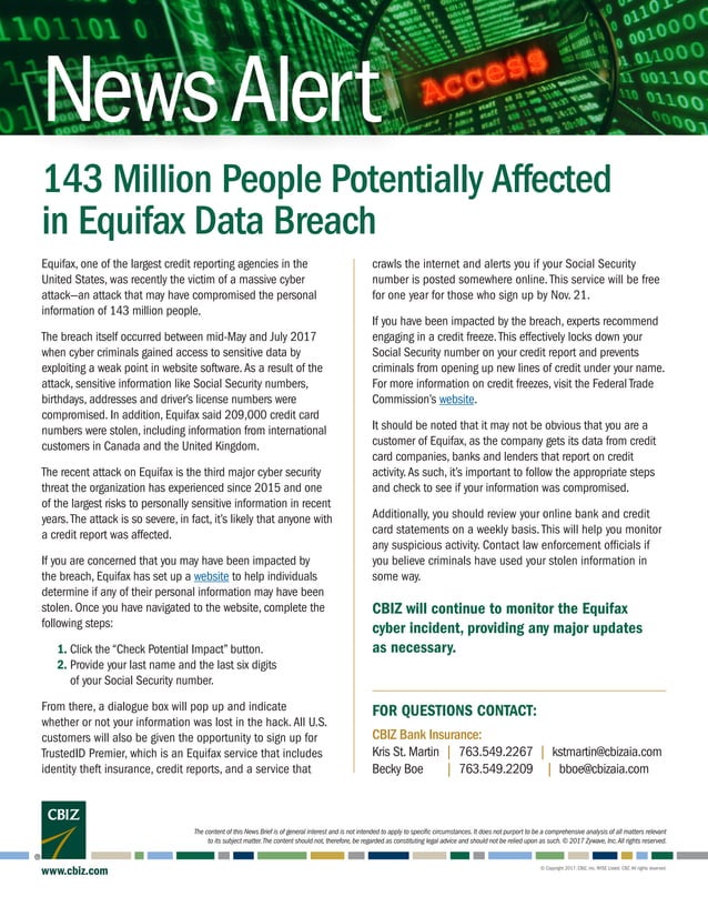 Equifax Flyer Aug 2017 | PDF