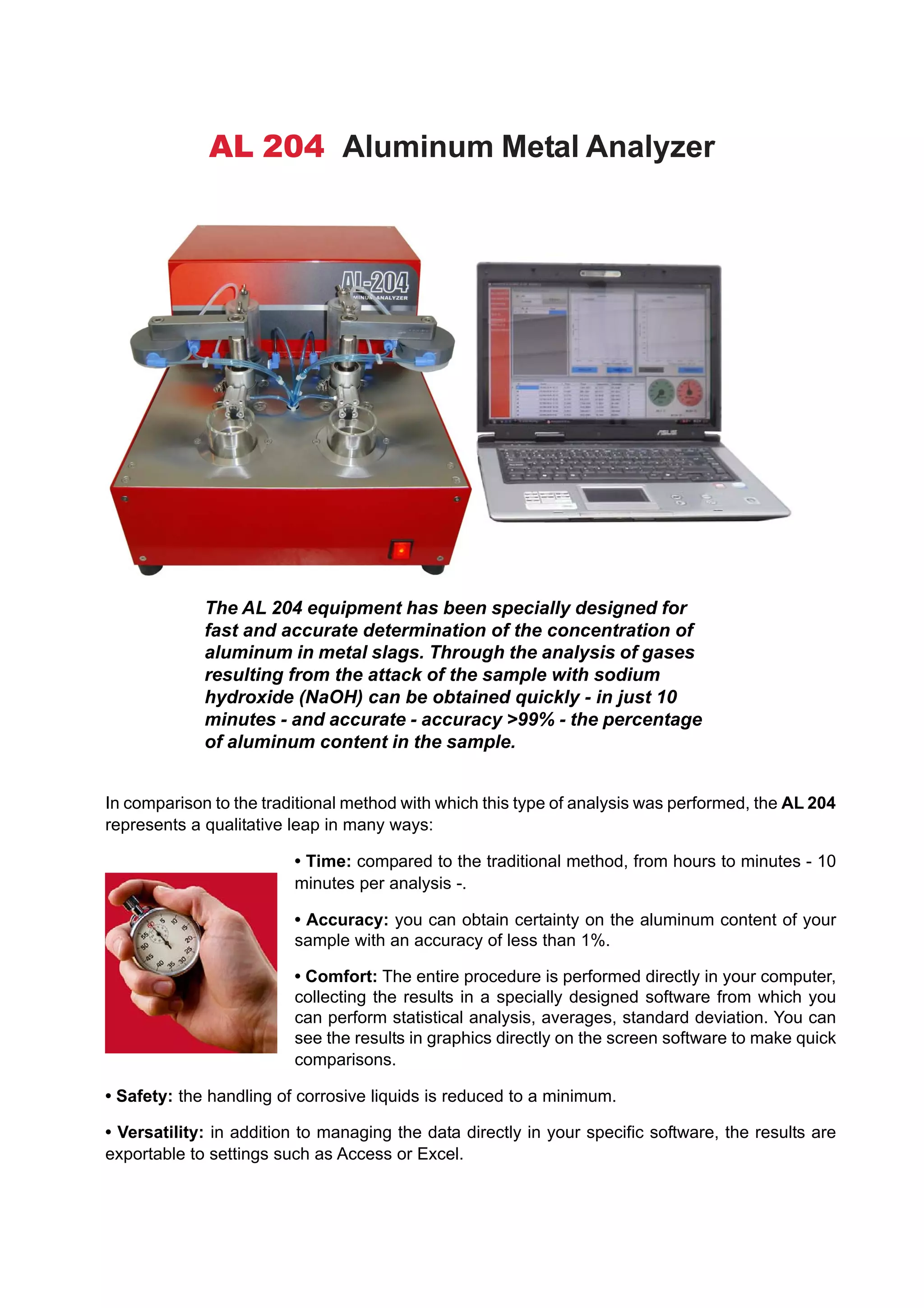 Equilab al 204 aluminum metal analyzer | PDF