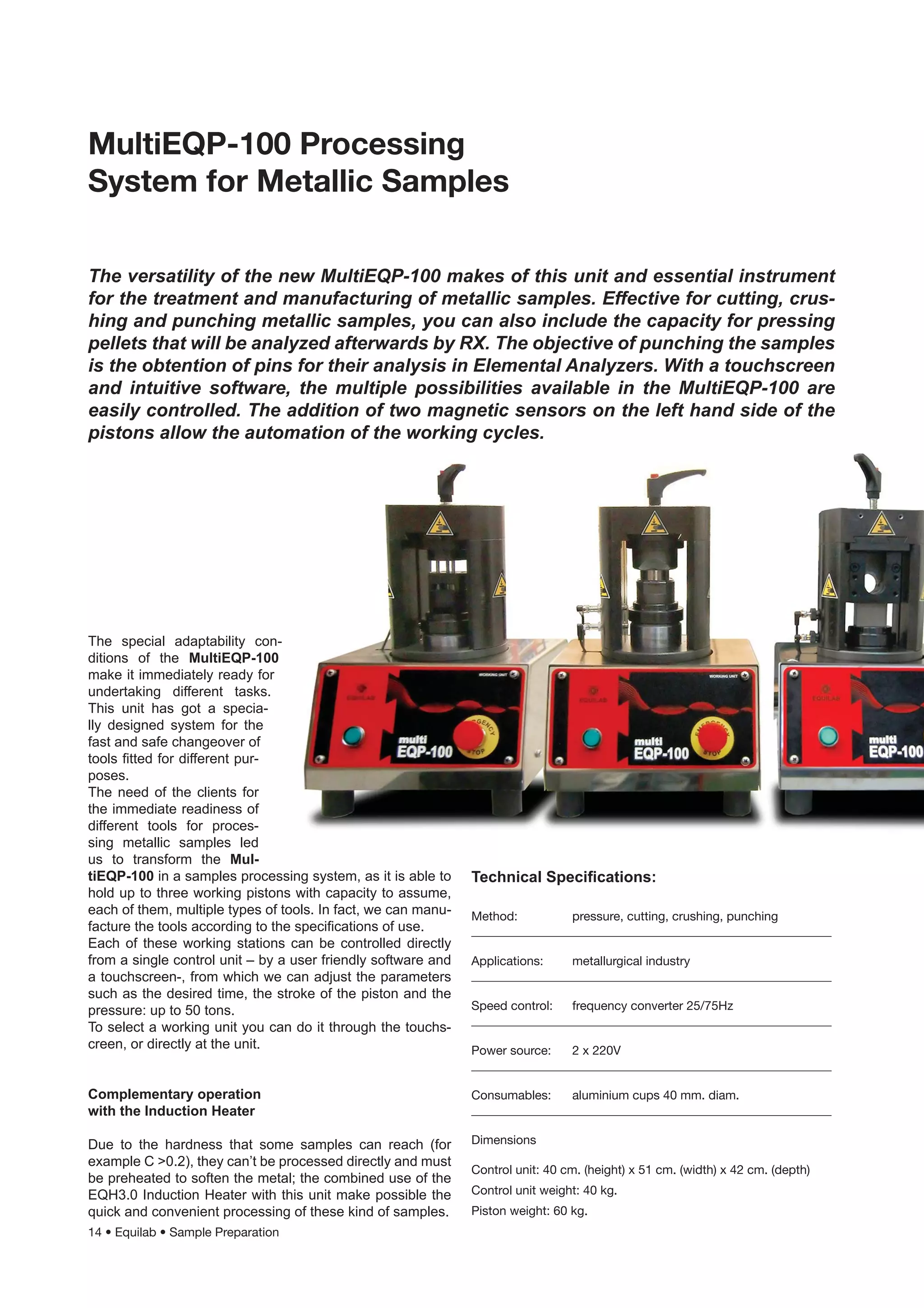 Equilab sample preparation equipment | PDF