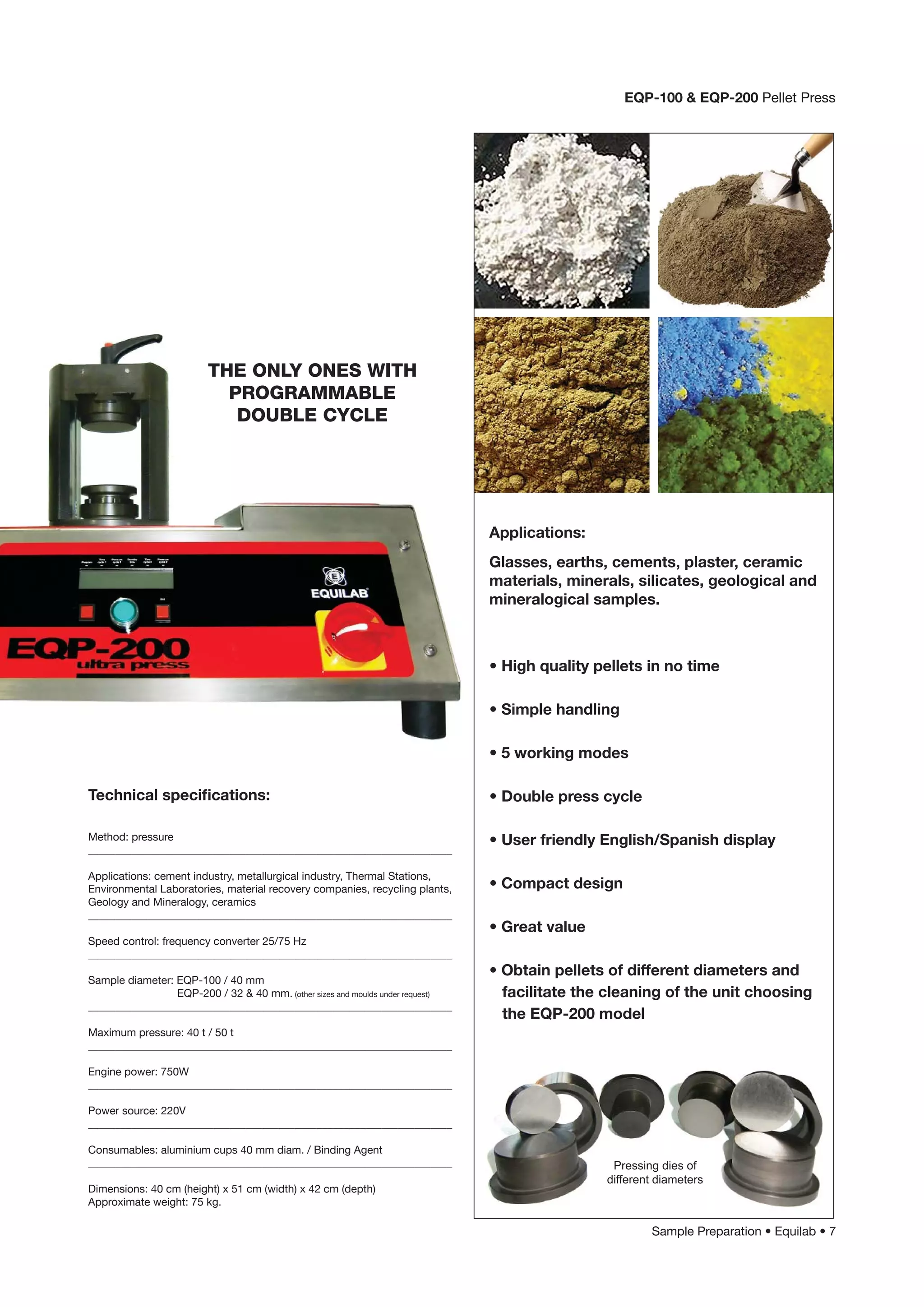 Equilab sample preparation equipment | PDF