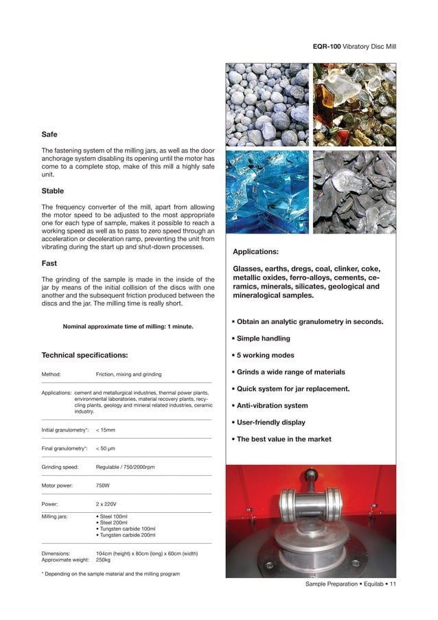 Equilab sample preparation equipment | PDF | Chemistry | Science