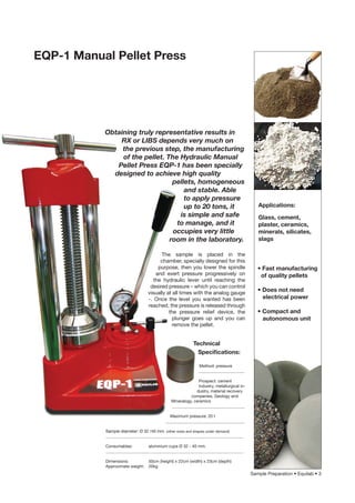 Equilab sample preparation equipment | PDF