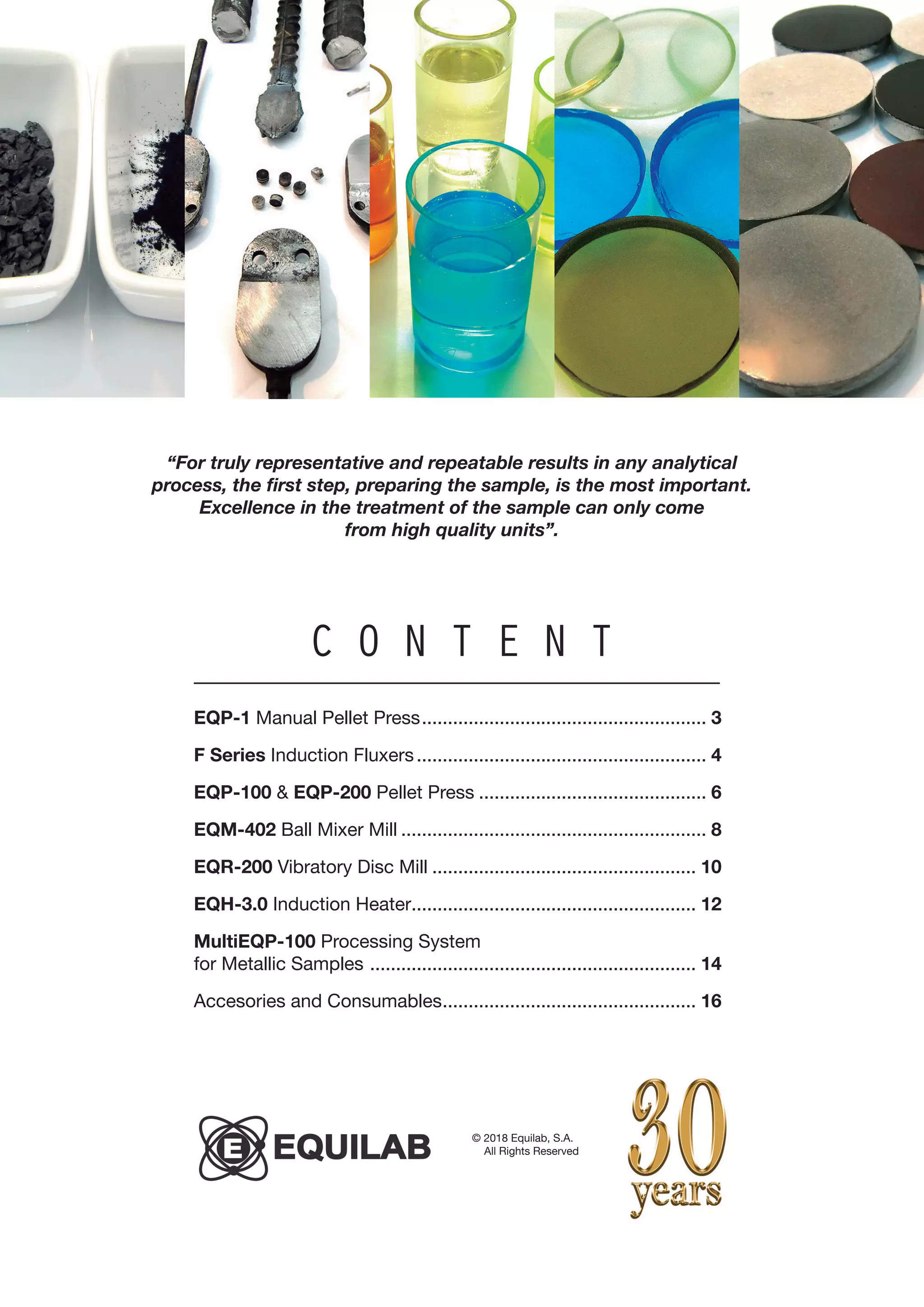 Equilab Sample Preparation Equipment 2018 | PDF