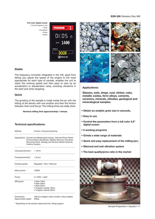 Equilab Sample Preparation Equipment 2018 | PDF