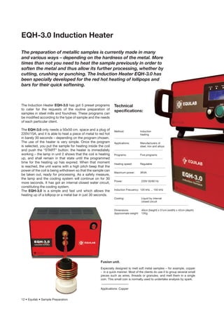 Equilab Sample Preparation Equipment 2018 | PDF