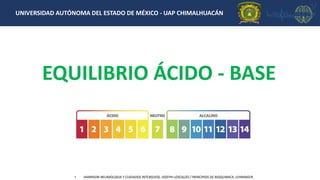 Equilibrio acido - base | PPTX