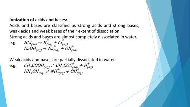 1st Lecture on Ionic Equilibria | Chemistry Part I | 12th Std | PPTX | Chemistry | Science