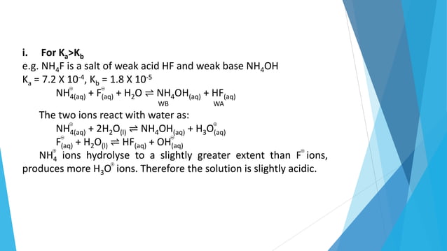 2nd Lecture on Ionic Equilibria | Chemistry Part I | 12th Std | PPT 2nd Lecture on Ionic Equilibria | Chemistry Part I | 12th Std | PPT