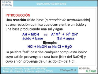 Equilibrio Ácido-Base | PPTX