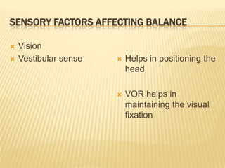 Equilibrioception | PPTX