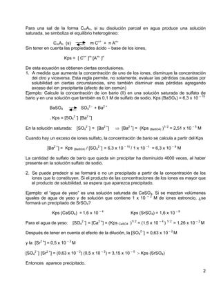 Equilibrio de precipitacion | PDF