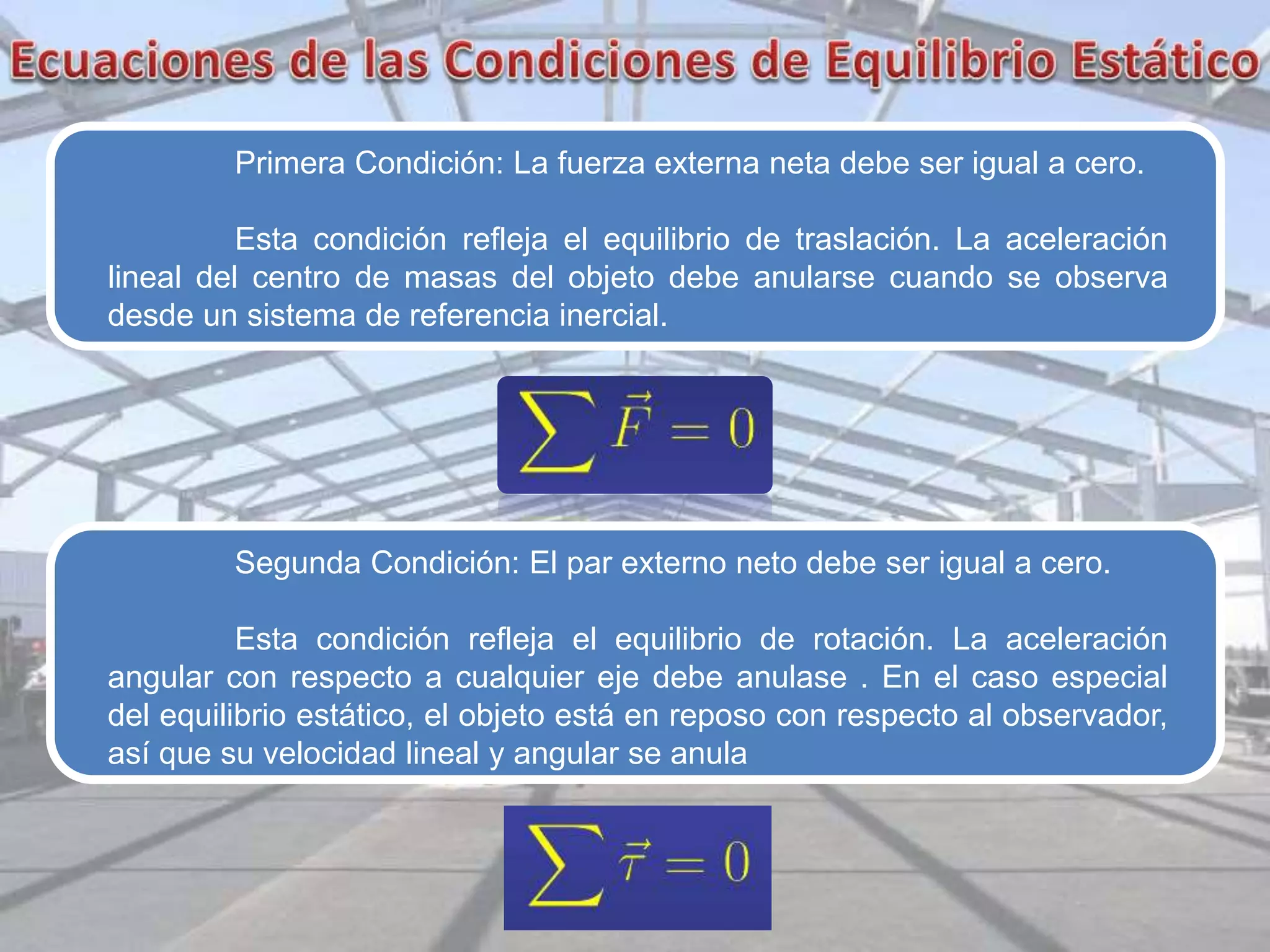Equilibrio Estático. | PPT