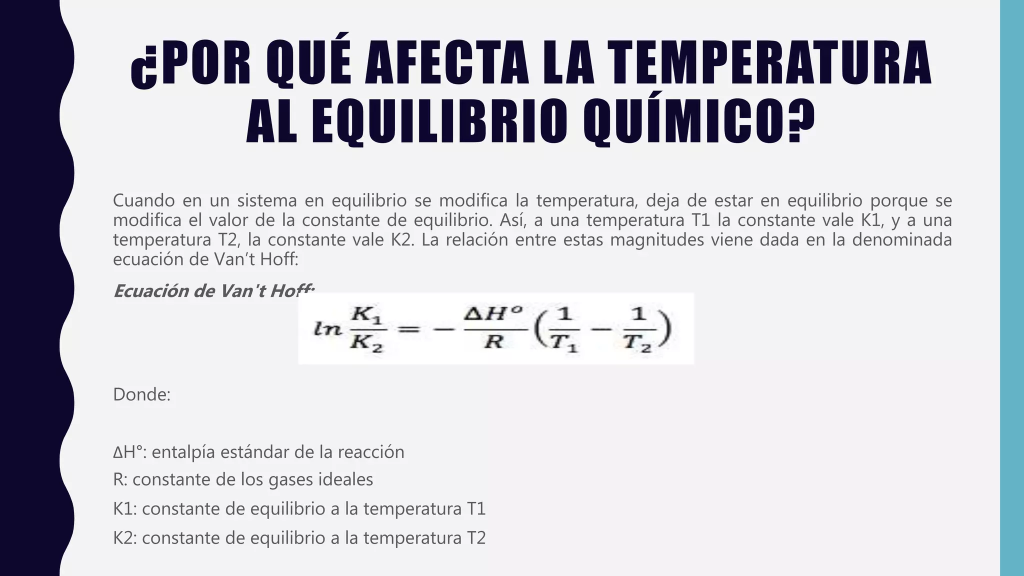 Equilibrio quimico: constante de equilibrio | PPTX