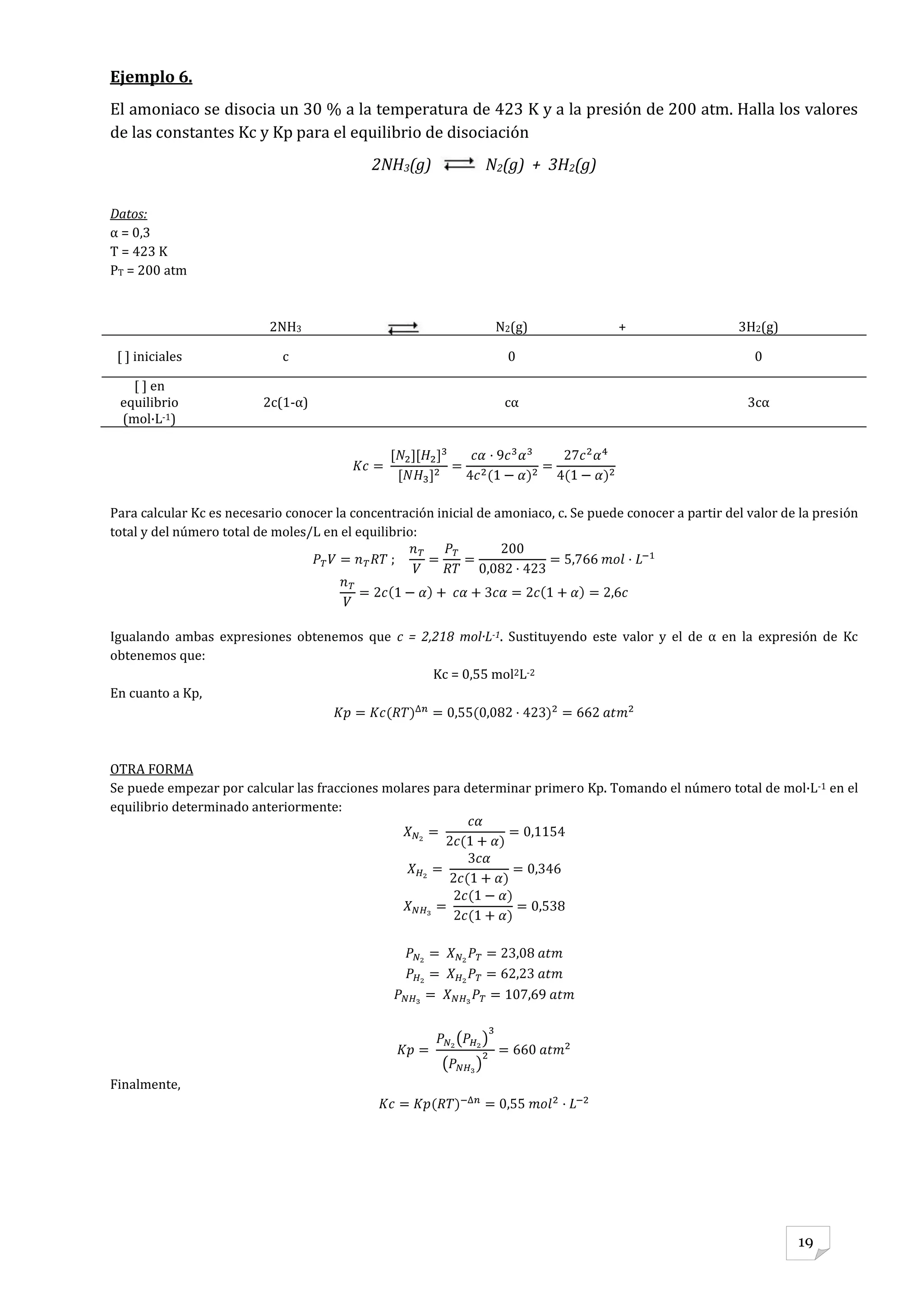 Equilibrio Químico Pdf