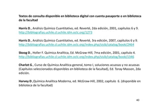 Equilibrio Químico y su Aplicación en Química Analítica: Fundamentos y ...