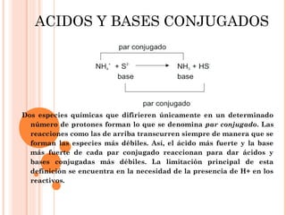 Equilibrio químico ácido base | PPT