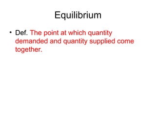 Equilibrium description definition explanation | PPT