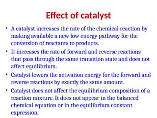 Comprehensive Analysis of Factors Affecting Chemical Equilibria and ...