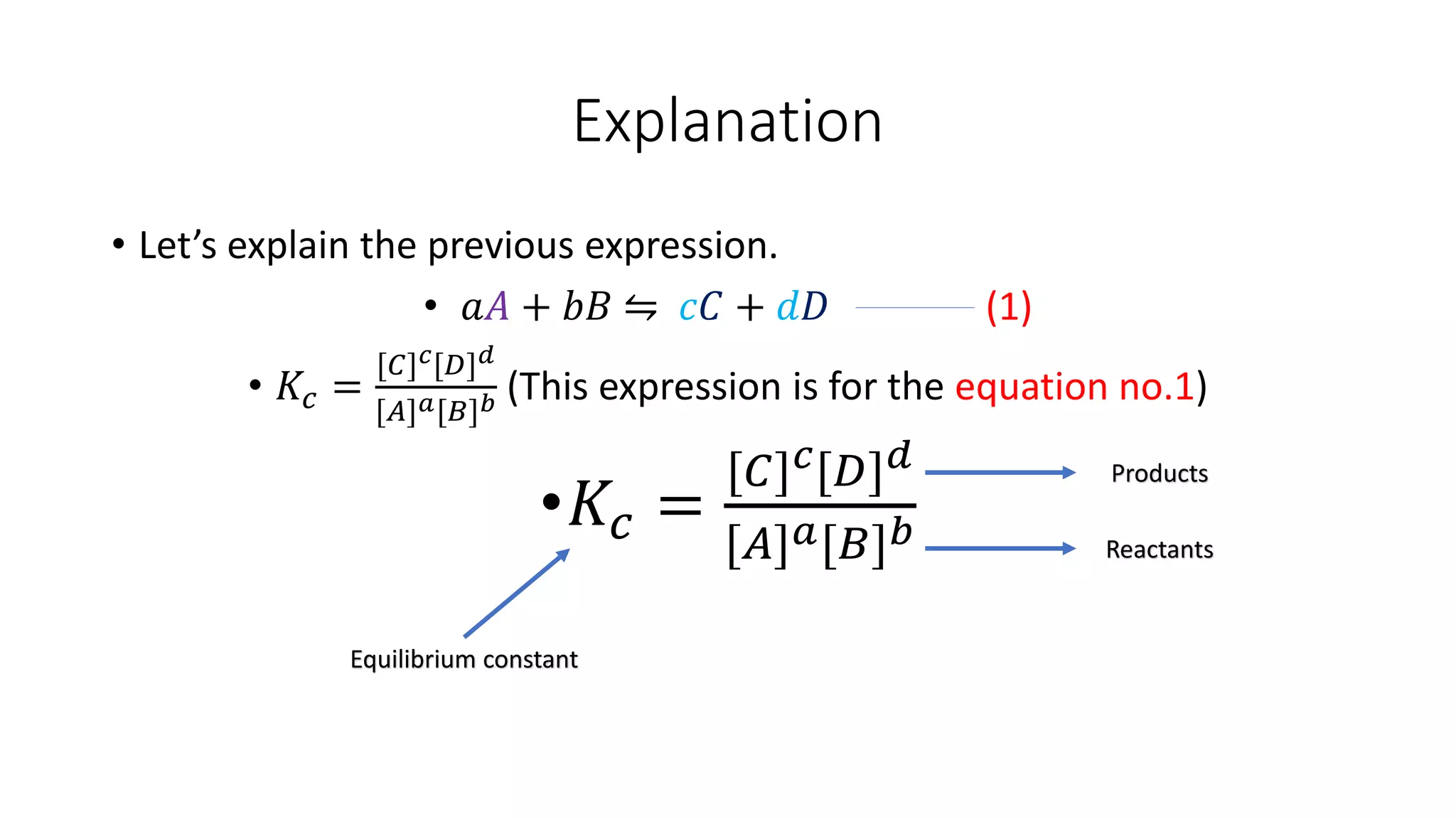 Equilibrium constant | PPTX