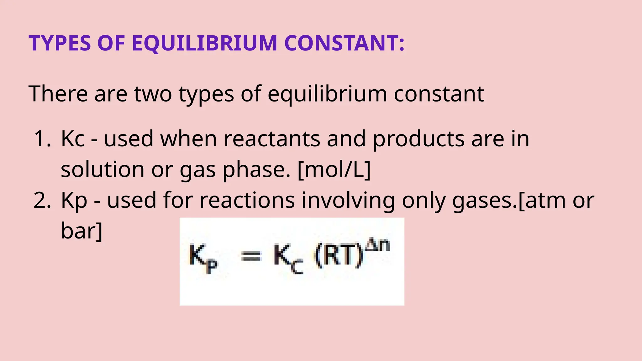 Inorganic and physical chemistry: Equilibrium constant.pptx