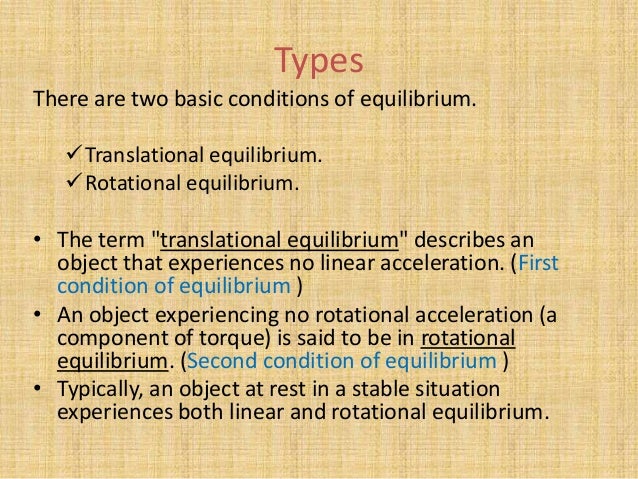 Equilibrium & equation of equilibrium in 3D