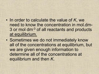 Equilibrium kc calculations | PPT