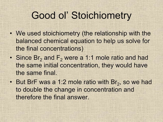 Equilibrium kc calculations | PPT
