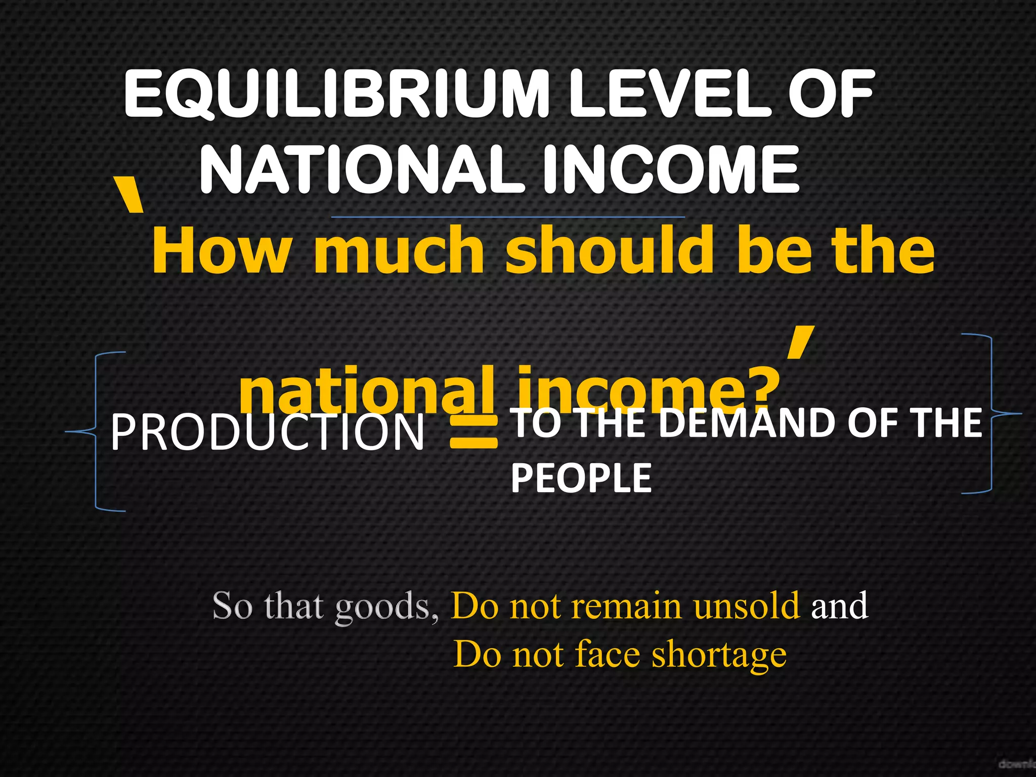 Equilibrium level national income | PPTX