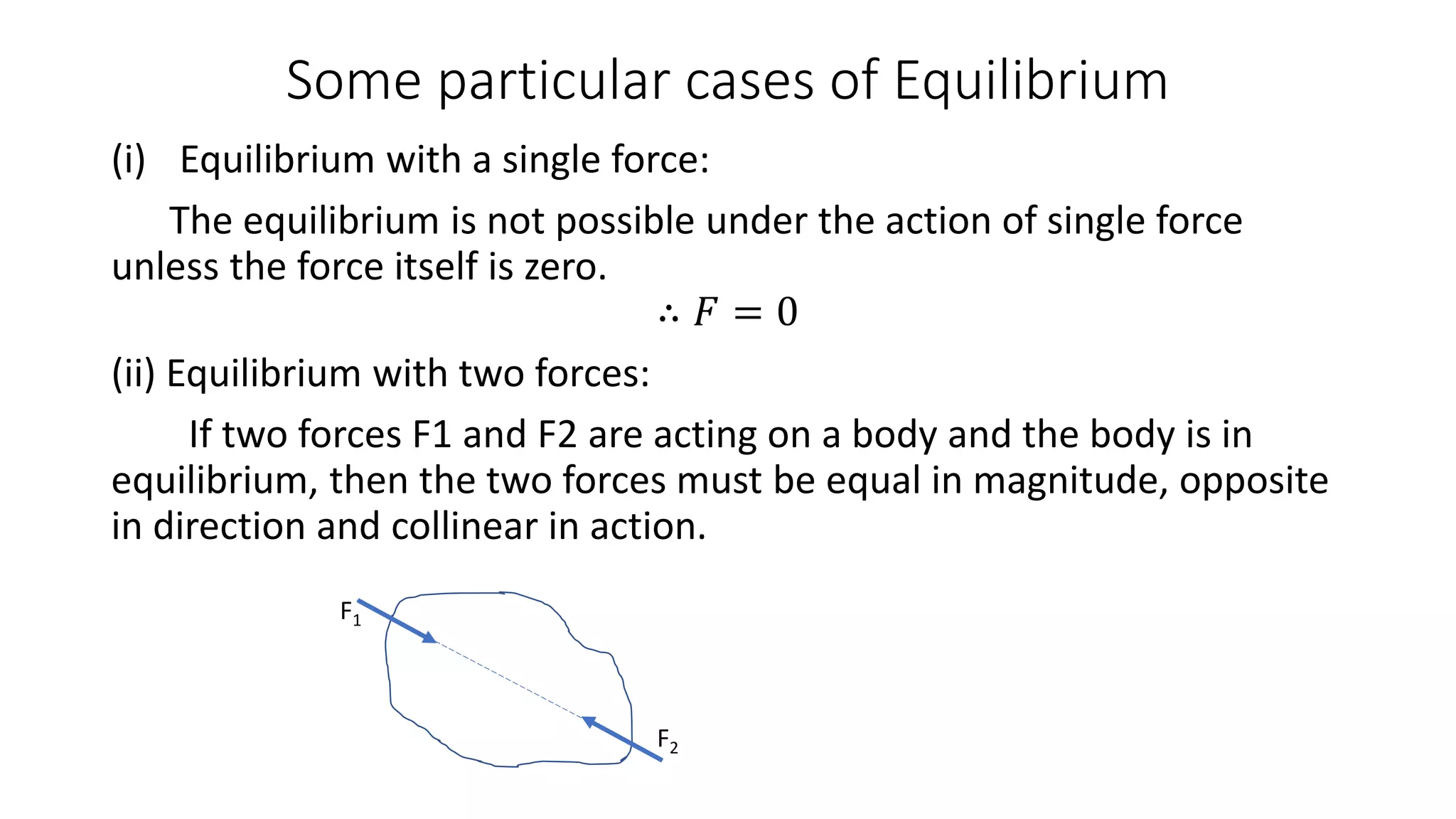 Equilibrium of rigid bodies | PPTX