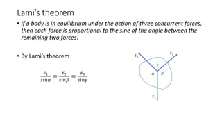 Equilibrium of rigid bodies | PPTX